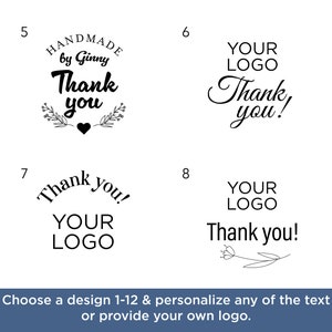 Custom Thank You STICKERS, Packaging Sticker, Choose and Customize a ...