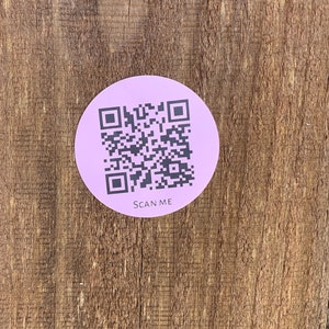 Custom 2” QR Code Stickers, QR Labels for Packaging, Parties ...