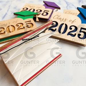 Gift Card Holder for Graduate, Personalized Folded Paper Book, for ...