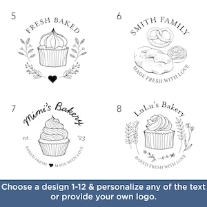 Custom Logo Stickers: Home Baker Labels, Small Business Stickers - Etsy