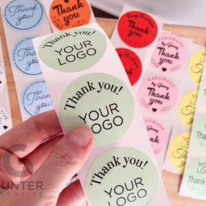 Custom Thank You STICKERS, Packaging Sticker, Choose and Customize a ...