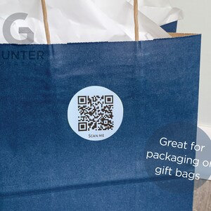 Custom 2” QR Code Stickers, QR Labels for Packaging, Parties ...