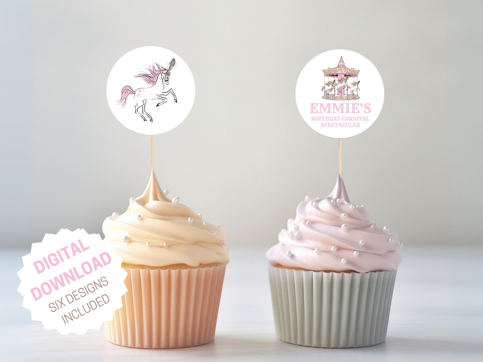 Editable Carnival Carousel Welcome Sign, Carnival Carousel Sign, Pink ...