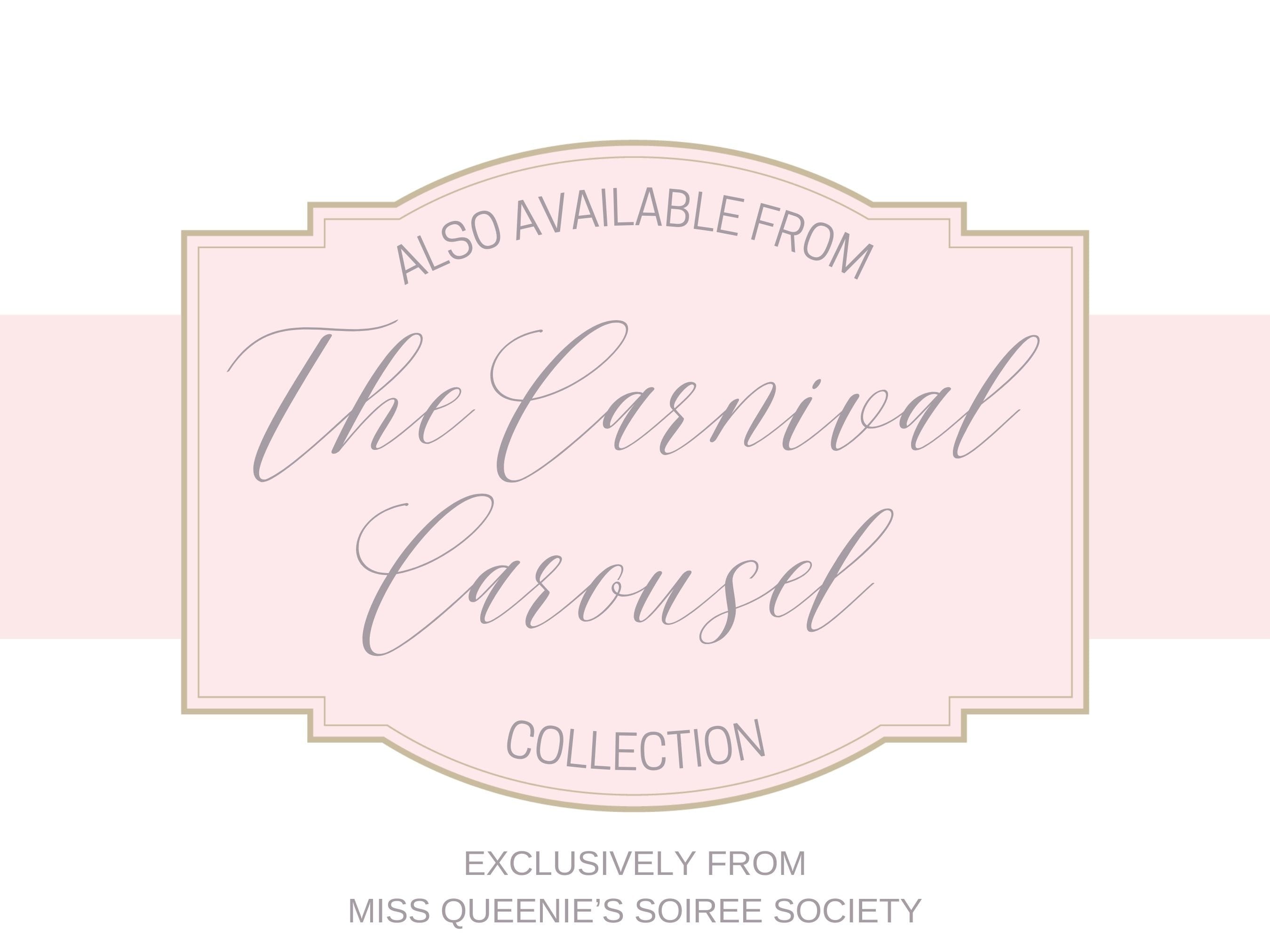 Carnival Carousel Birthday Water Bottle Label Template, Circus Party ...