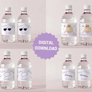 Taylor Swift Birthday Favor Tags, Favor Sticker, Swiftie Party, Taylor ...