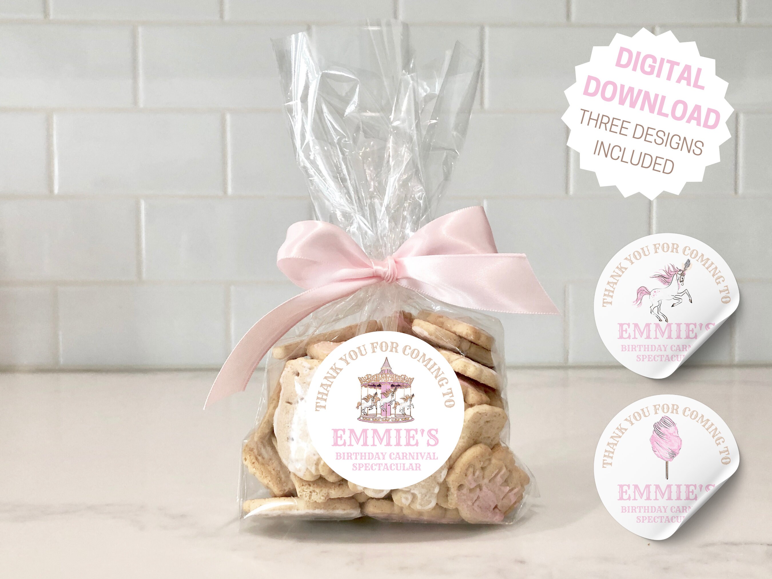 Editable Carnival Carousel Welcome Sign, Carnival Carousel Sign, Pink ...