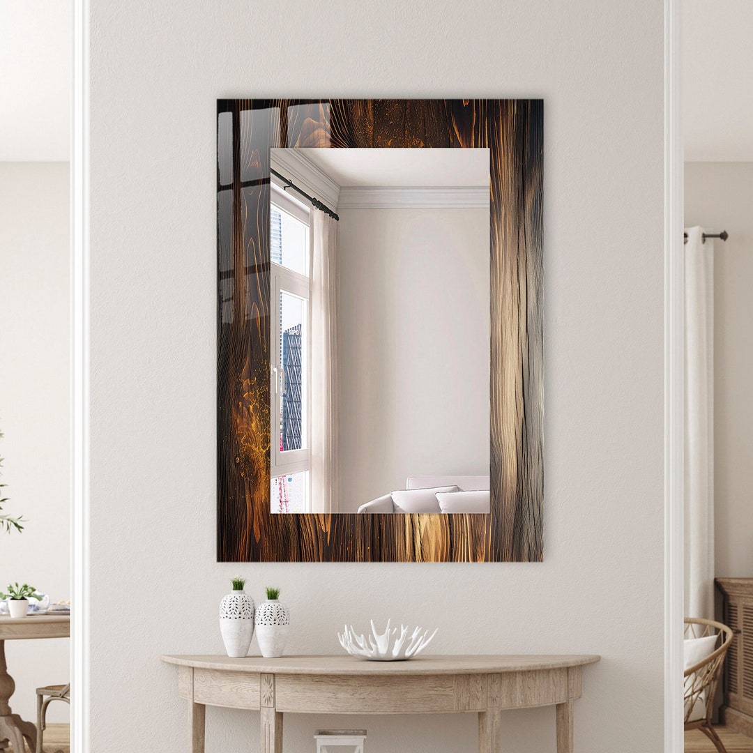 Mirror for Living Room, Rectangular Mirror Wall Decor, Mirror Glass ...