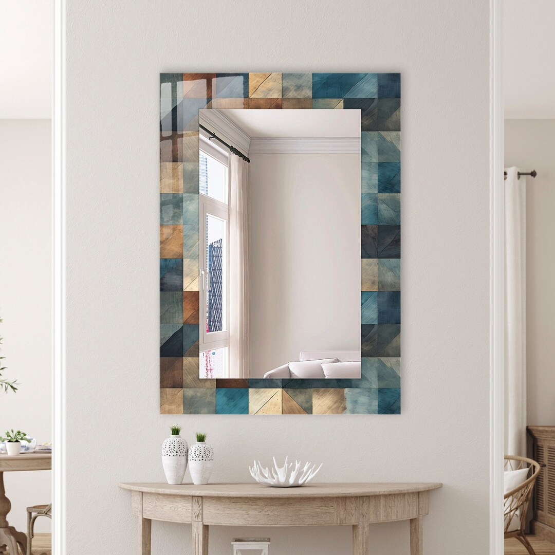 Mirror for Living Room, Rectangular Mirror Wall Decor, Mirror Glass ...