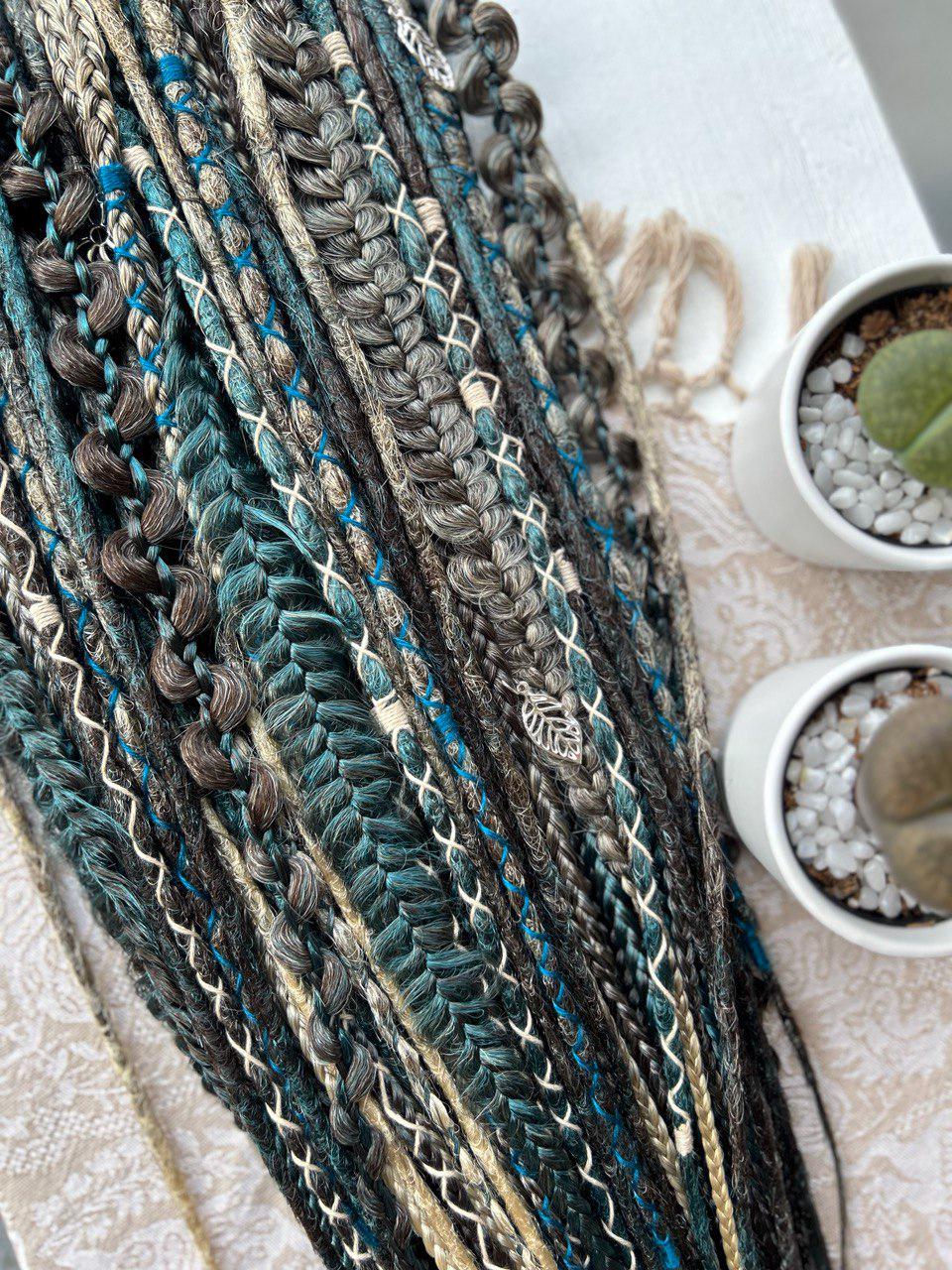 Boho Dreadlocks Set, Full Set Dreadlocks and Braids, Braids and ...