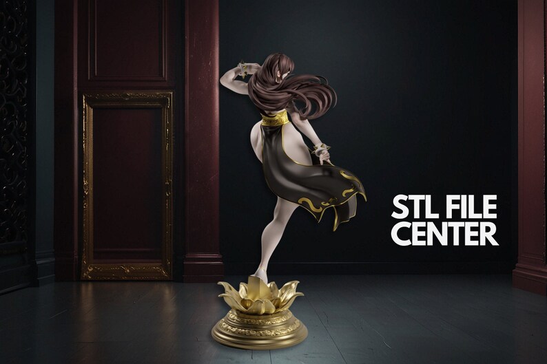 Chun-li Street Fighter 3D STL Files High Quality 3D Printer STL File ...