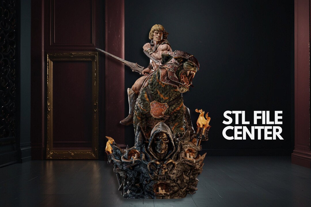 He Man 3D STL Files High Quality 3D Printing Files 3D STL model ...