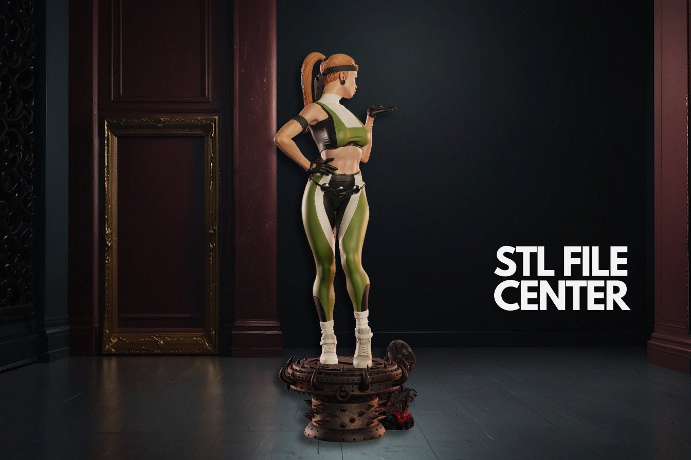 Sonya Mortal Kombat 3D STL Files High Quality 3D Printer STL File, 3D ...