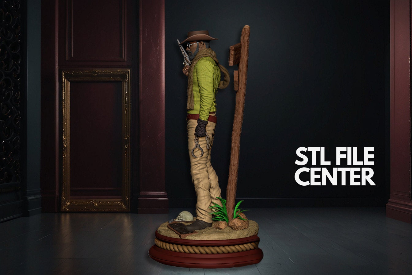 Django Unchained 3d Stl Files High Quality 3d Printer Stl File 3d Digital Printing Stl File For