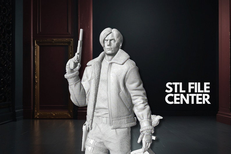Leon Scott Kennedy Resident Evil 3D STL Files High Quality 3D Printer ...