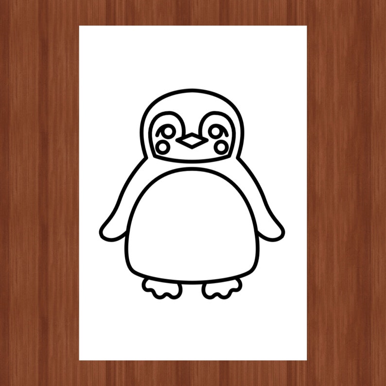 25 EASY Animal Coloring Pages for Kids - Etsy