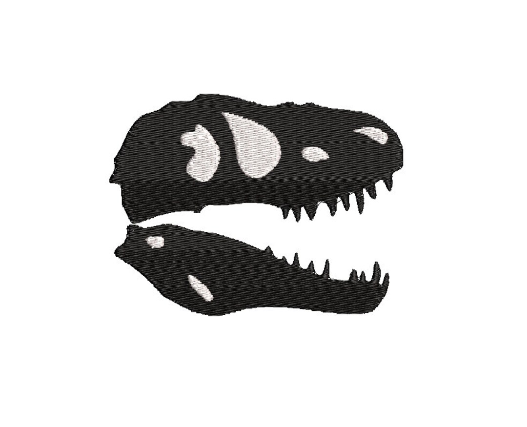 Dinosaur Machine Embroidery Design Trex Embroidery Design Dinosour ...
