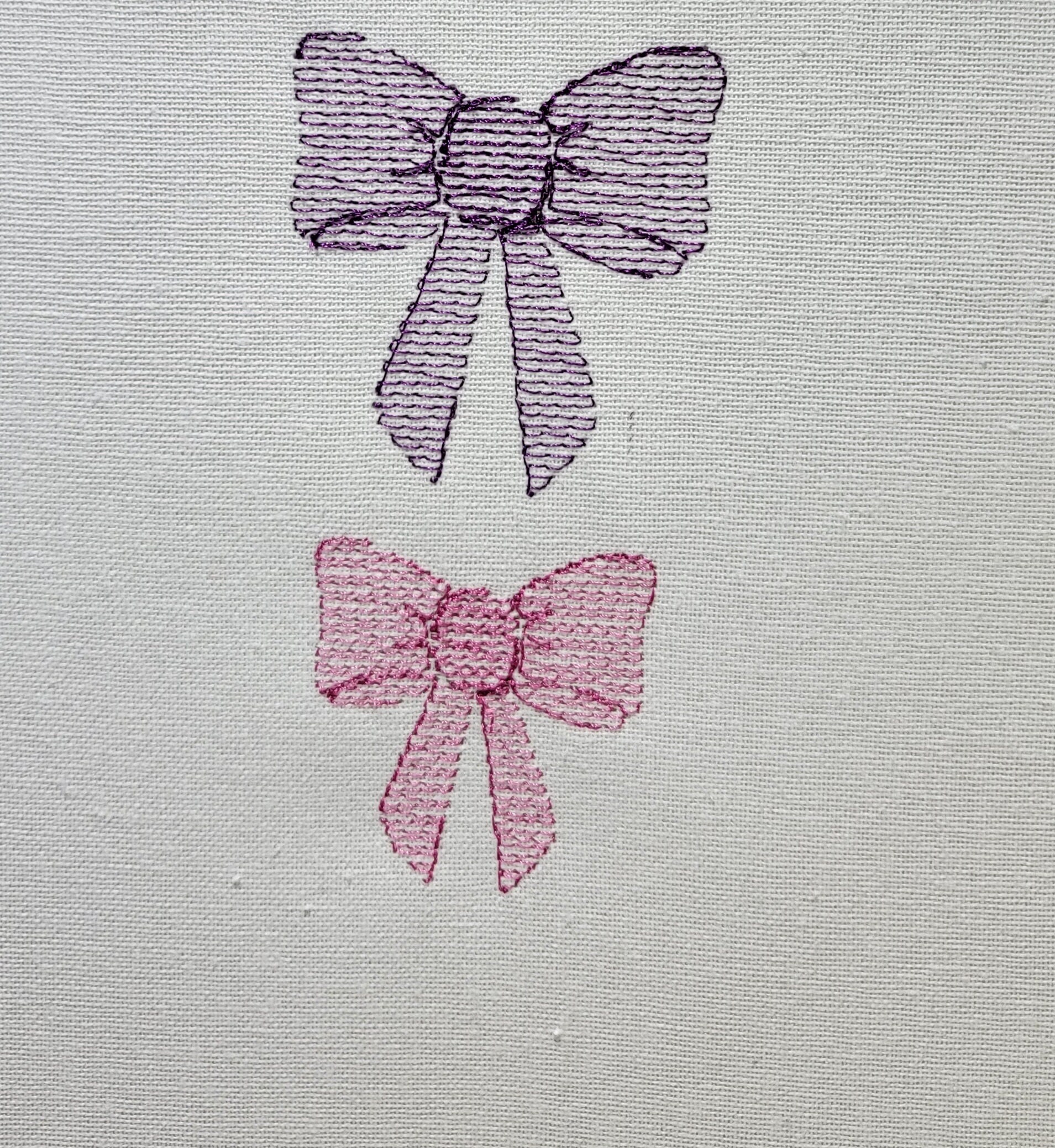 Bow Machine Embroidery Design Cute Bow Girls T-shirt Bow Sweatshirt - Etsy