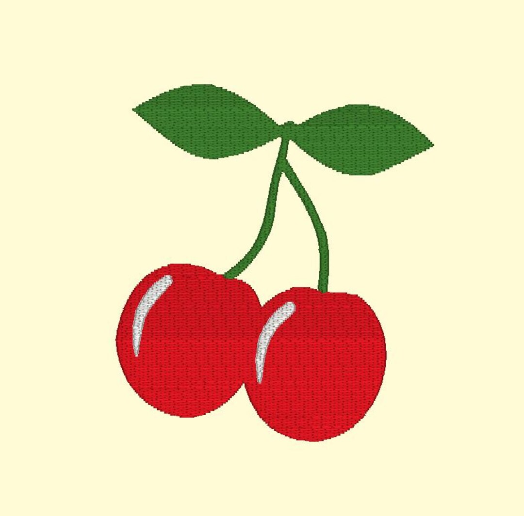 Cherry Machine Embroidery Design Cherry Embroidery File Download - Etsy
