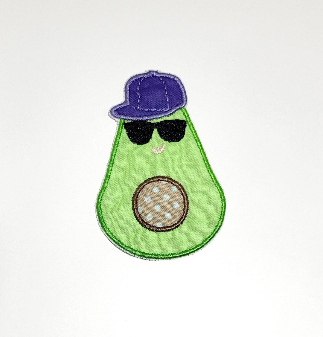 Avocado Cool Applique Machine Embroidery Design Cute Avocado Mini Cado ...