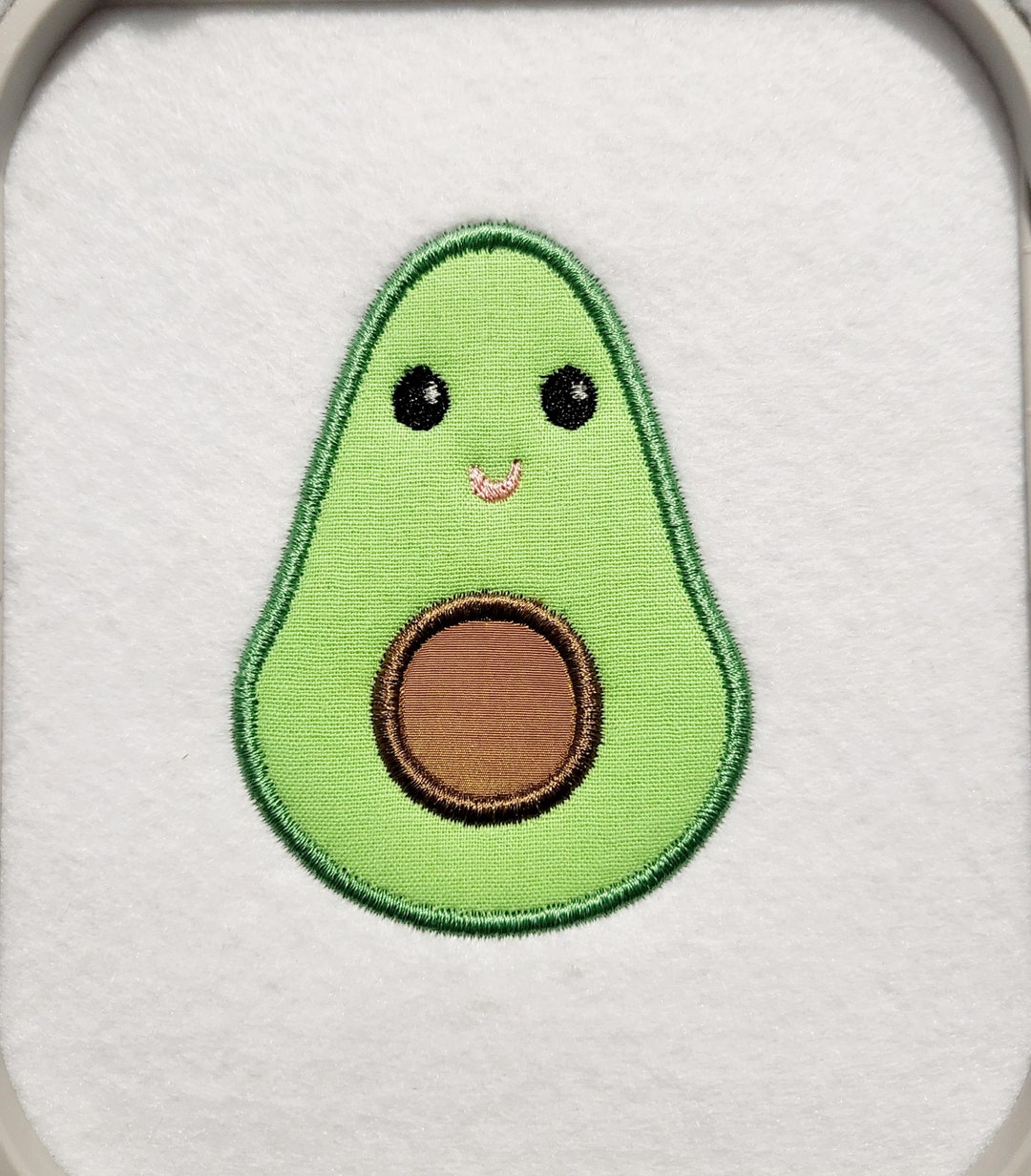 Mini Cado Avocado Applique Machine Embroidery Design Cute Avocado - Etsy