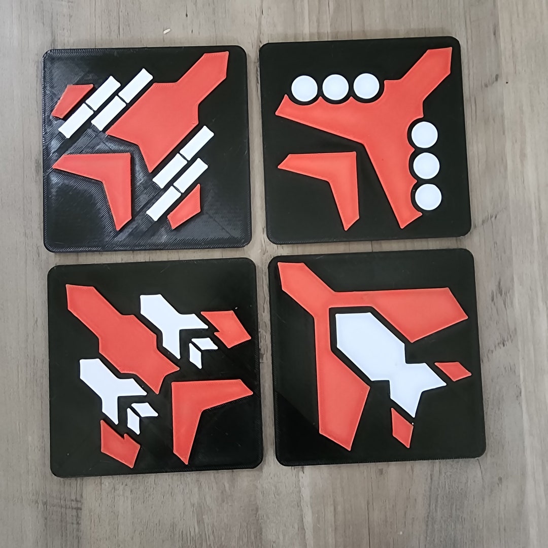 3D Printed Helldivers 2 Coasters 4 Count - Etsy