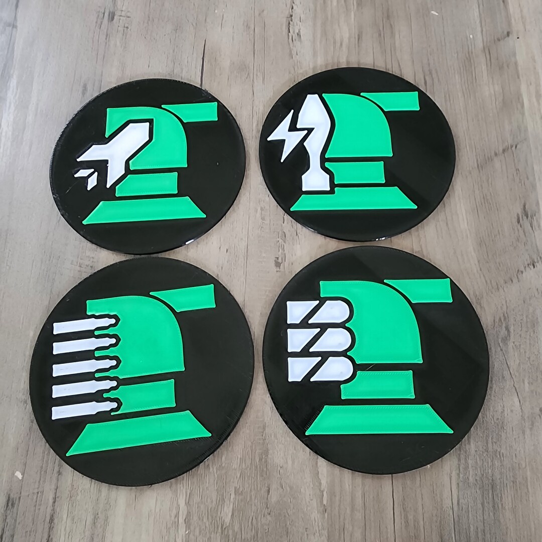 3D Printed Helldivers 2 Coasters 4 Count - Etsy