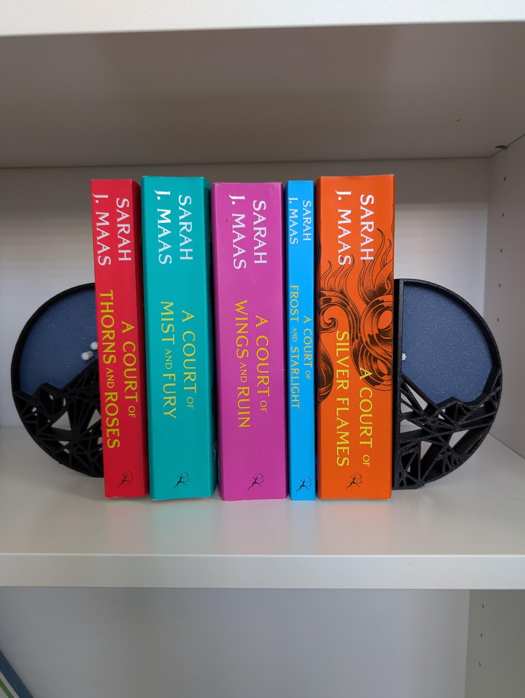 ACOTAR: Symbol of the Night Court Split Bookends - Etsy