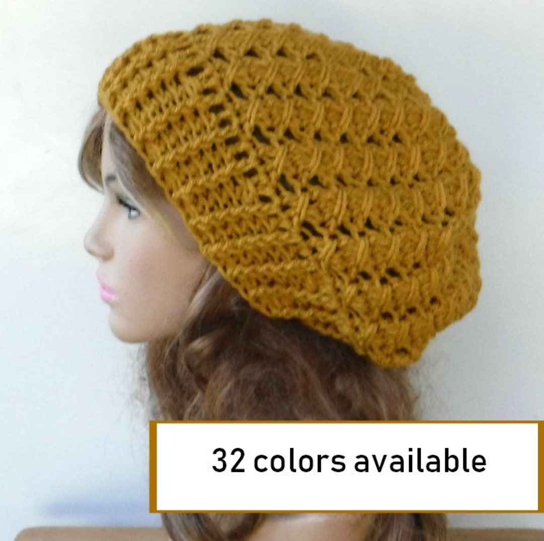 New Colors Textured Slouchy Beanie Women/available in 62 Colors/woman ...