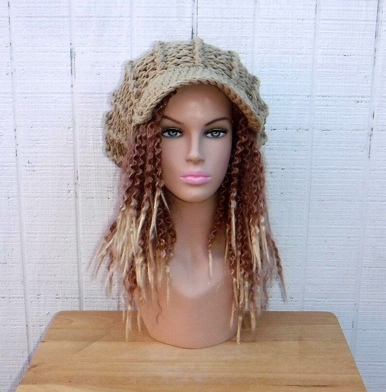Soft Poofy Newsboy Hat Women Choose From 32 Colors/visor Beanie Hat ...