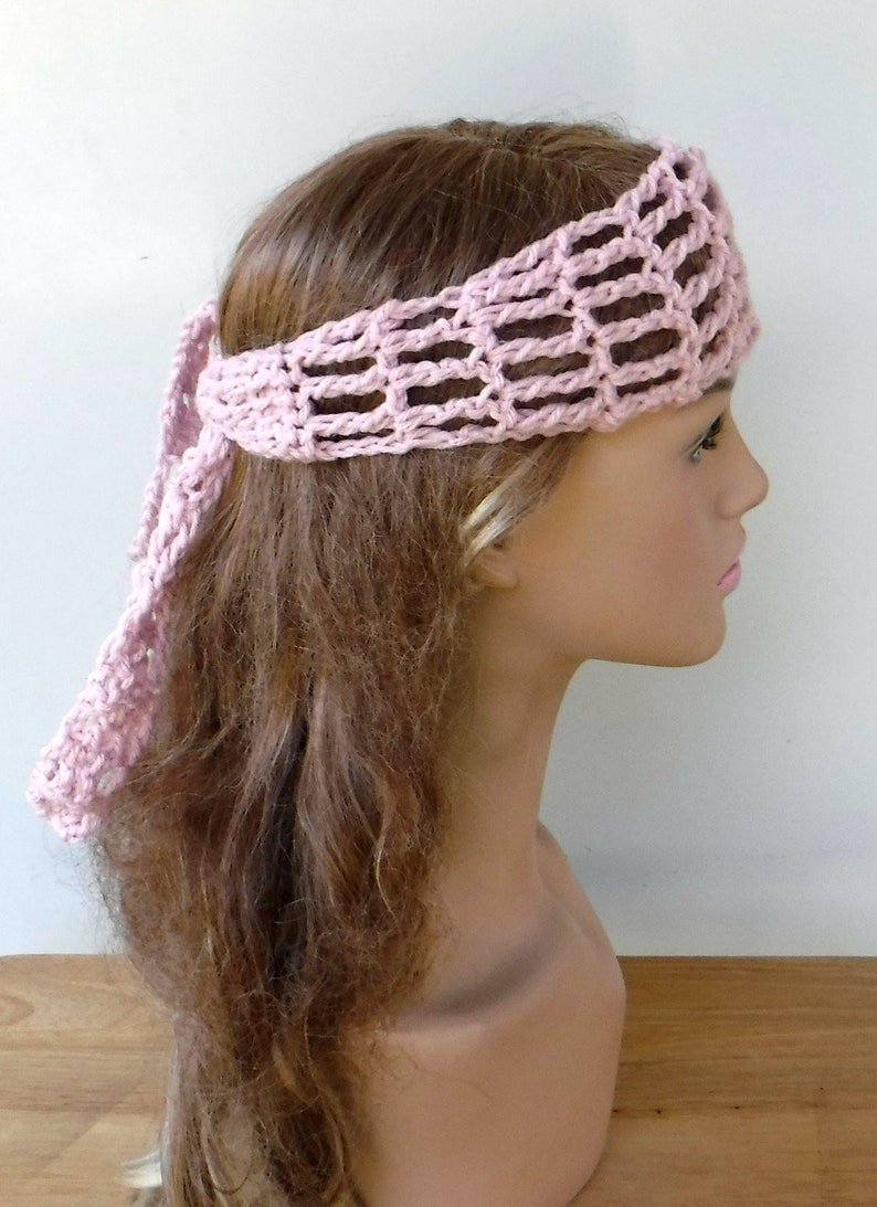 Light Rose Pink Dread Headband Dreadband Head Hair Band Wrap - Etsy