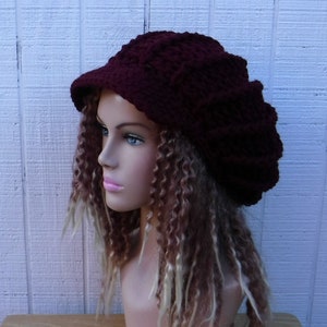 Soft Poofy Newsboy Hat Women 32 Colors Available/visor Beanie Hat ...