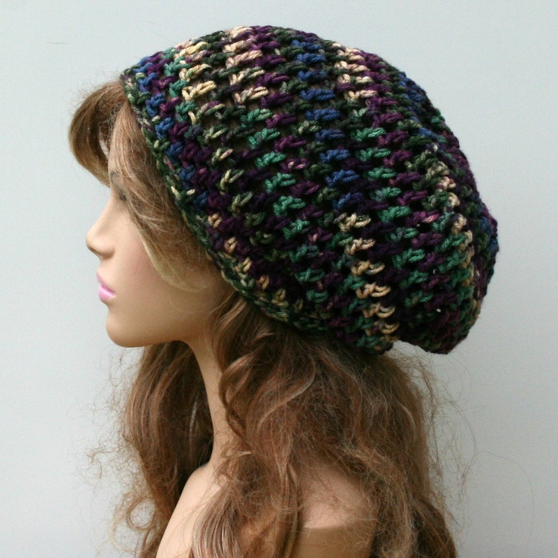 Crochet Slouchy Hat - Etsy
