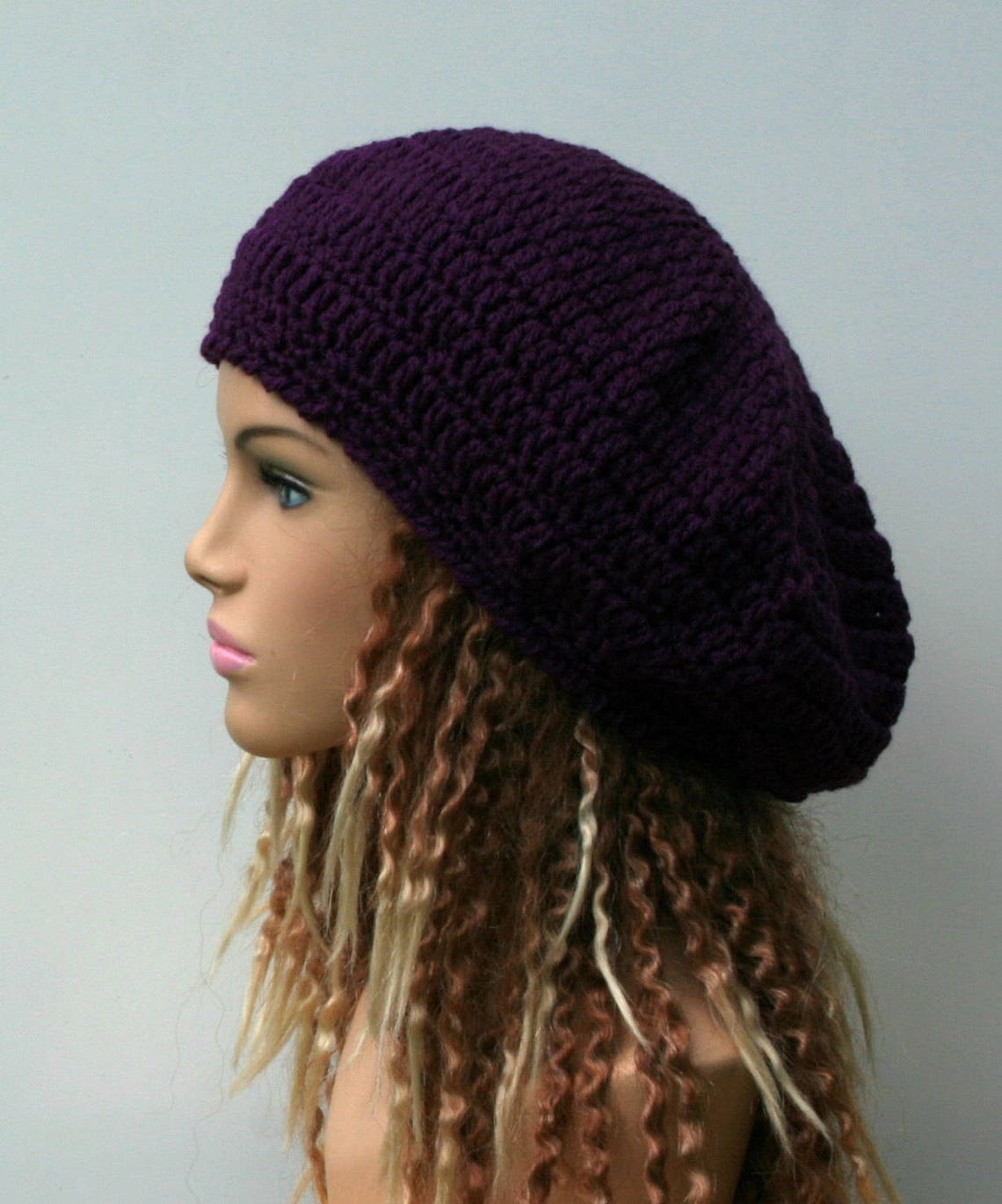 PDF Instant Download Pattern Easy Beret Tam Basque Flat French Beanie ...