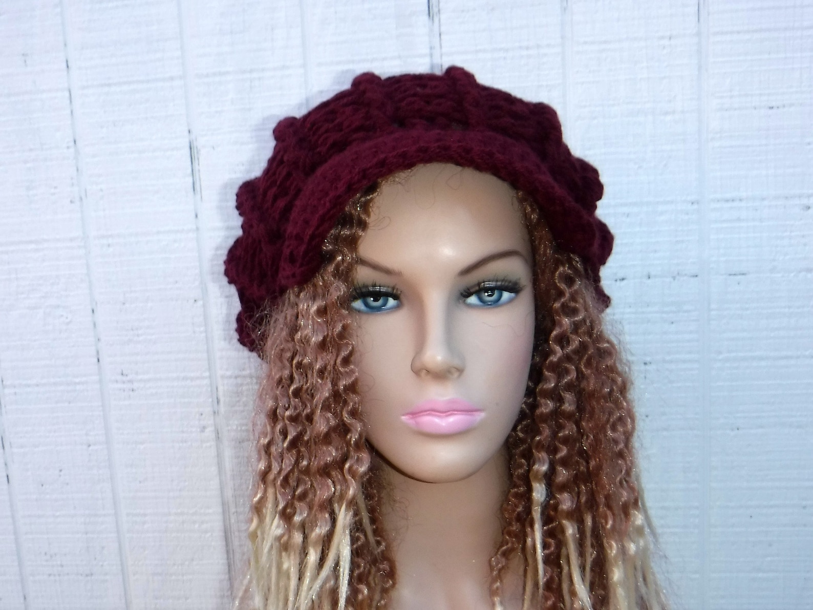 Soft Poofy Newsboy Hat Women 32 Colors Available/visor Beanie Hat ...