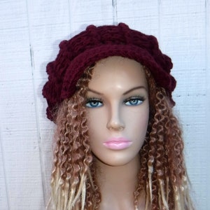 Soft Poofy Newsboy Hat Women 32 Colors Available/visor Beanie Hat ...