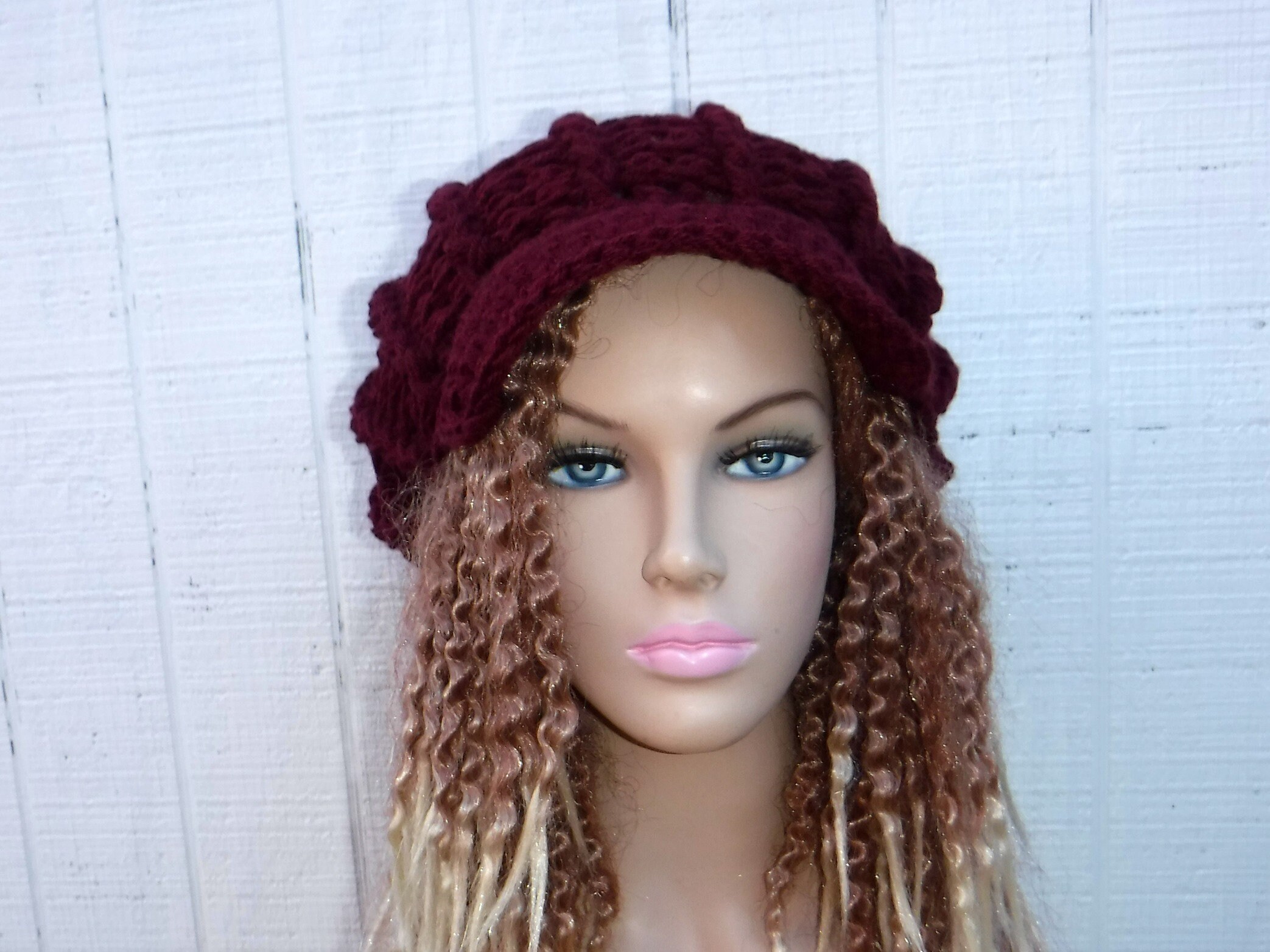 Soft Poofy Newsboy Hat Women 32 Colors Available/visor Beanie Hat ...