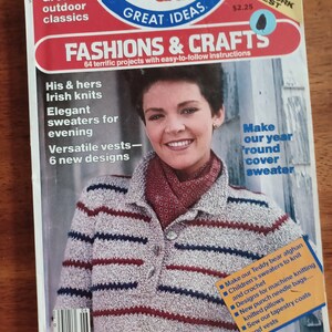 NEEDLEWORK Craft Lot of 4 Vintage 1980s Knitting Crochet Sewing Cross ...