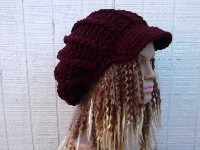 Soft Poofy Newsboy Hat Women 32 Colors Available/visor Beanie Hat ...