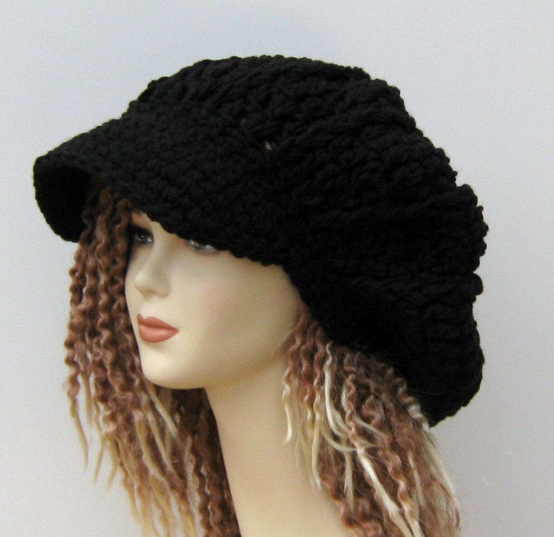 Oversized Dreadlocks Cap Visor Dread Tam Hat Hippie Slouchy - Etsy