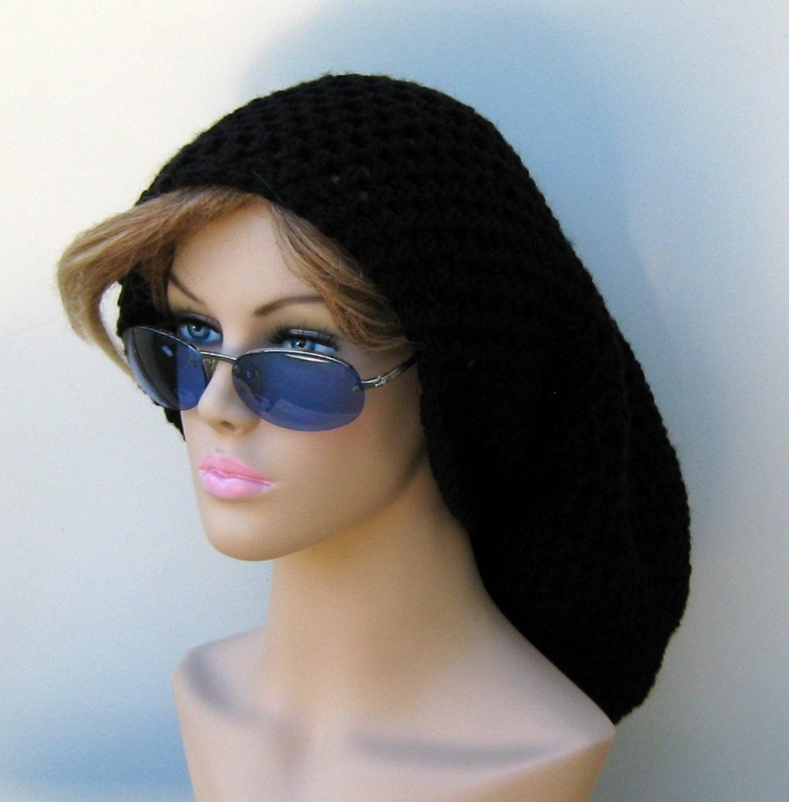 Rasta Super Long Gray or Other Color Custom Snood Tam - Etsy