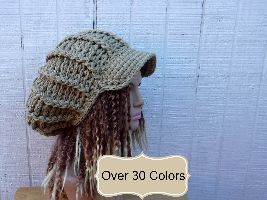 Soft Poofy Newsboy Hat Women Choose From 32 Colors/visor Beanie Hat ...