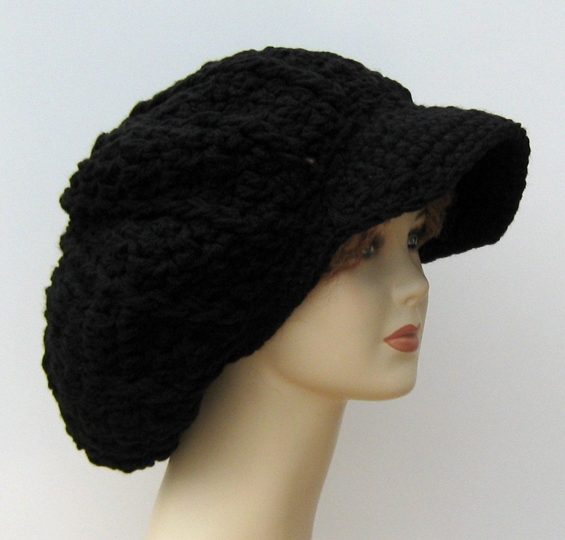 Oversized Dreadlocks Cap Visor Dread Tam Hat Hippie Slouchy Newsboy Cap ...