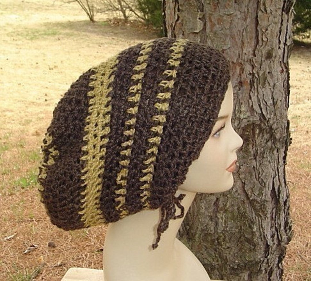 Hemp Wool Earthy Sock Hippie Tam Hat Slouchy Snood Beanie Mandala Crown ...