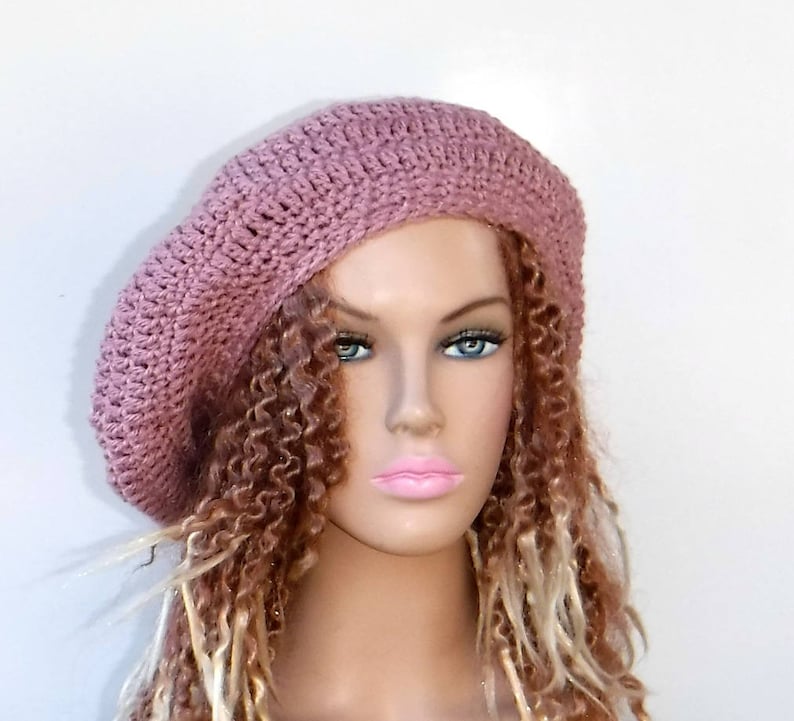 PDF Instant Download Pattern Easy Beret Tam Basque Flat French Beanie ...