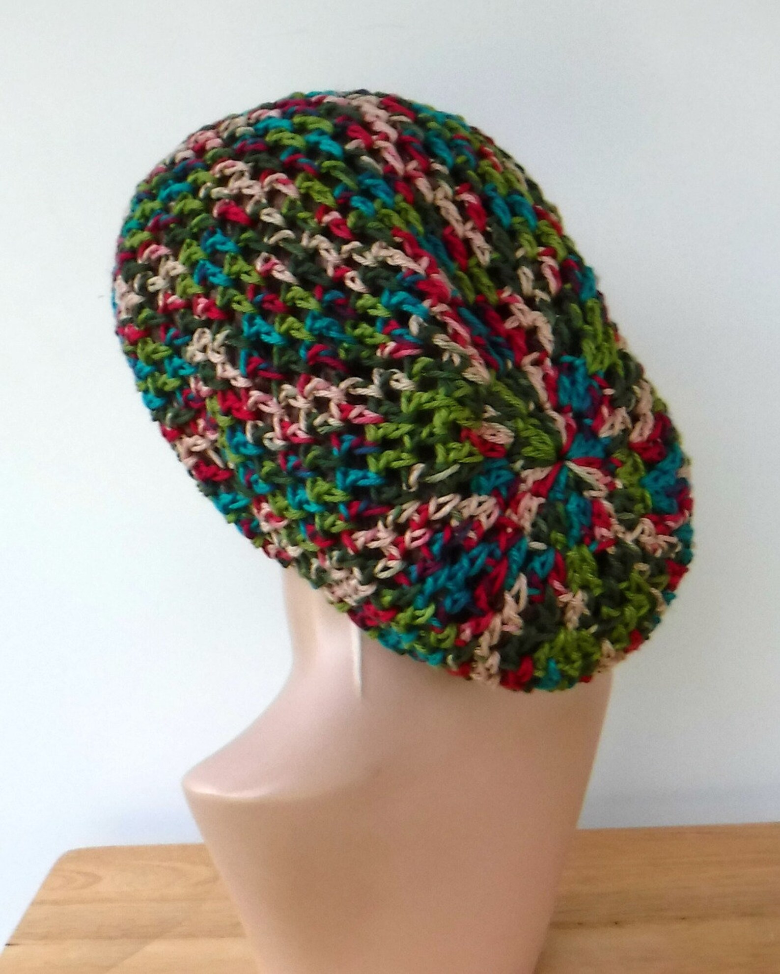 Slouchy Beanie in 16 Colors Custom Variegated Cotton Snood - Etsy