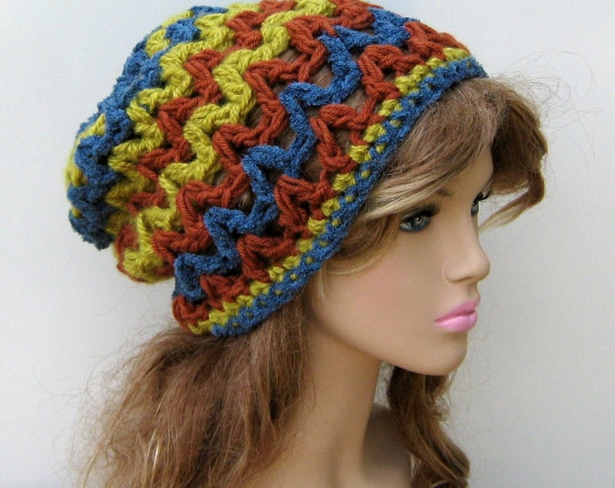 Wool Blend Boho Chunky Slouchy Beanie Hippie Hat Bohemian - Etsy