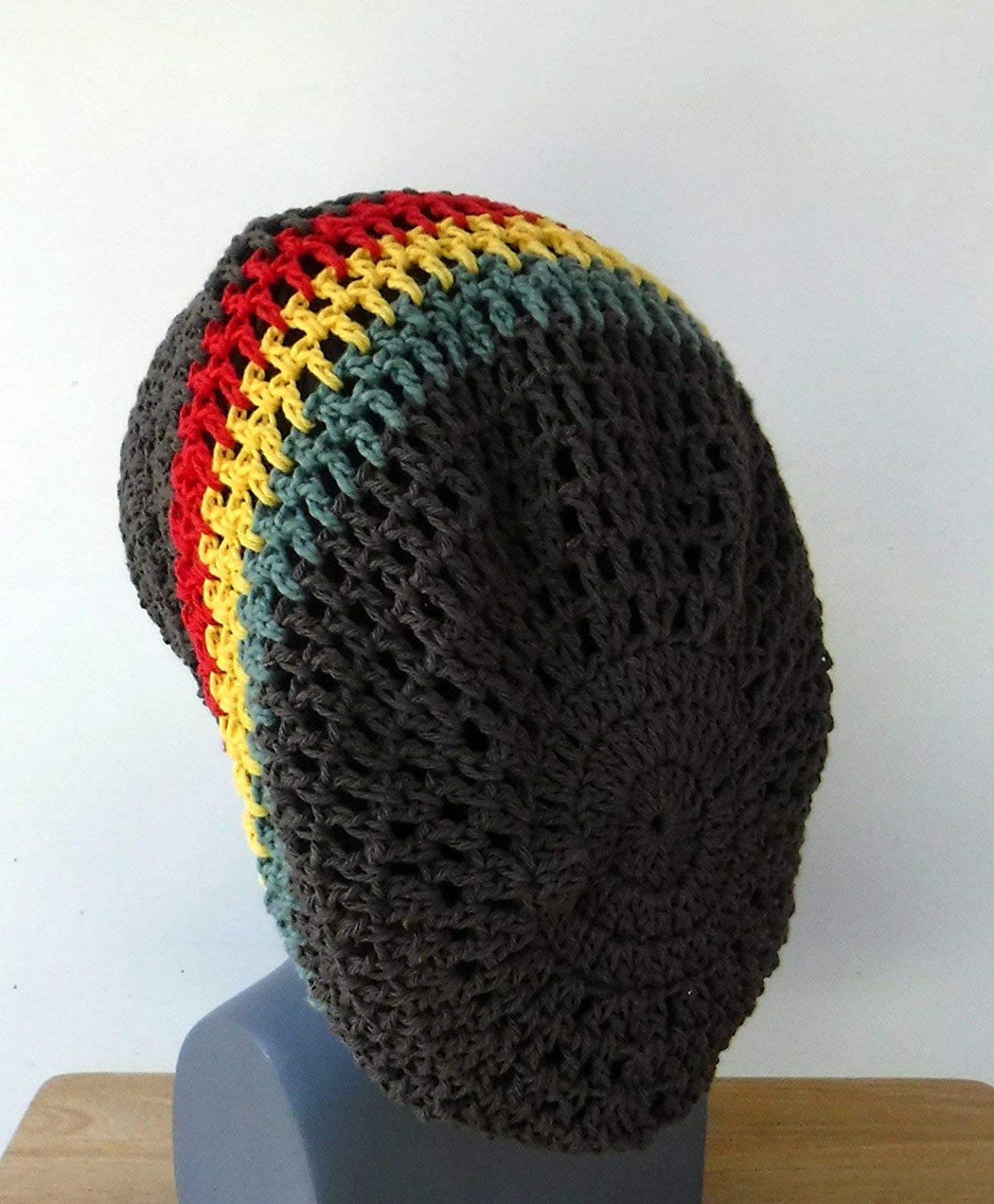 Cotton Slouchy Hat/handmade Dread Hat Dreadlocks Beanie Brown | Etsy