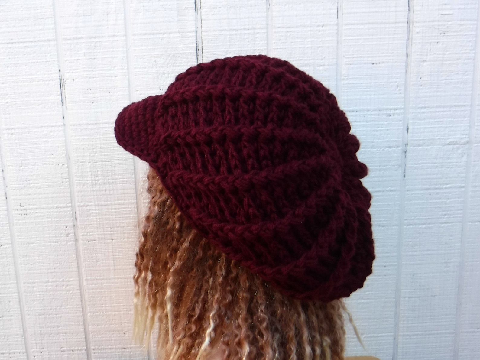 Soft Poofy Newsboy Hat Women 32 Colors Available/visor Beanie Hat ...