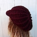 Soft Poofy Newsboy Hat Women 32 Colors Available/visor Beanie Hat ...