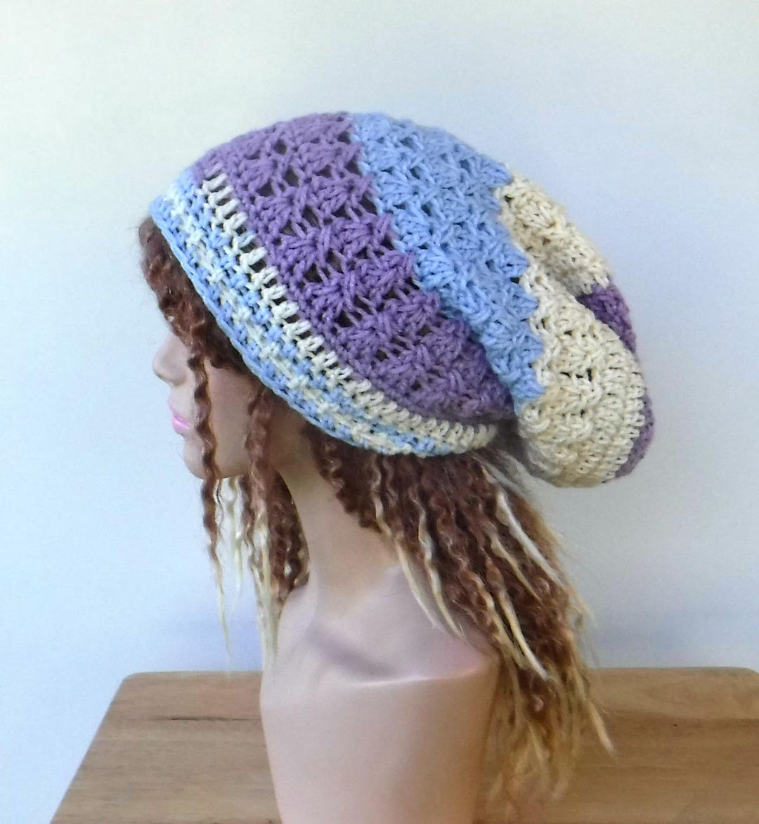 Dread Tam Hat, Dreadlocks Hat, Handmade Dreadlock Hat, Slouchy Beanie ...